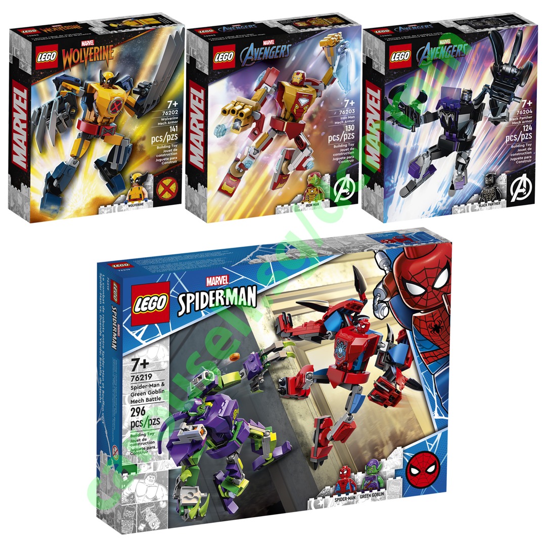 New Sealed - LEGO Marvel 2022 Mech Bundle (4 Sets) - 76202: Wolverine ...