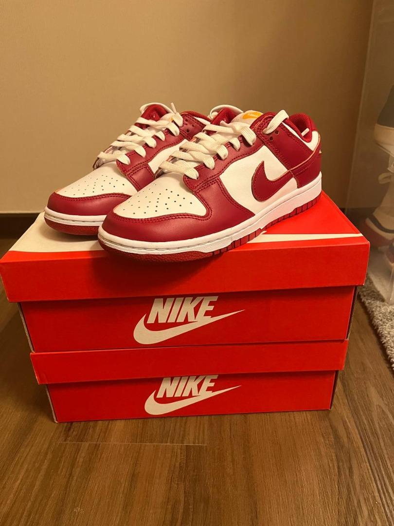Nike Dunk Low Gym Red, Men's Fashion, Footwear, Sneakers on Carousell