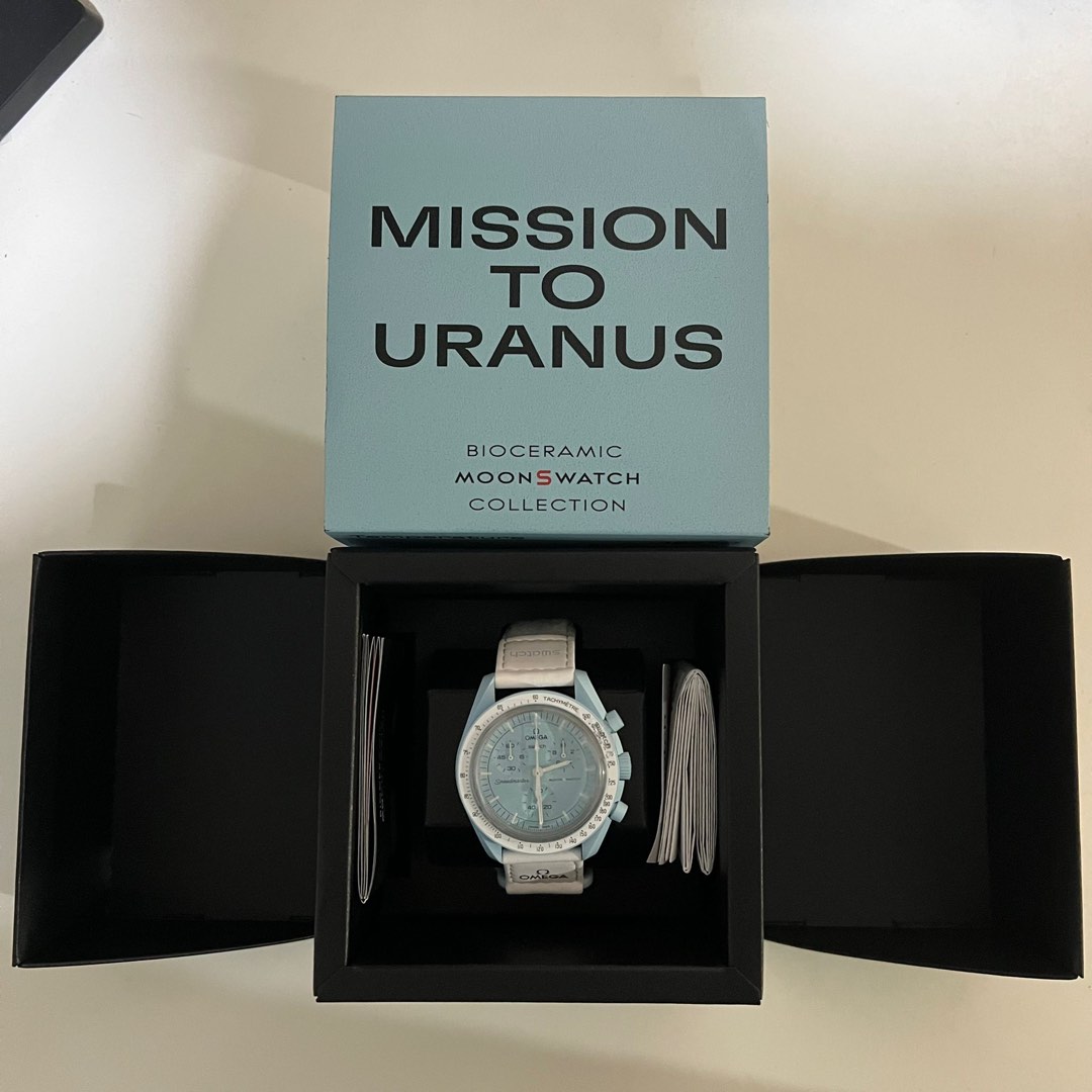 Omega x Swatch Uranus, Luxury, Watches on Carousell