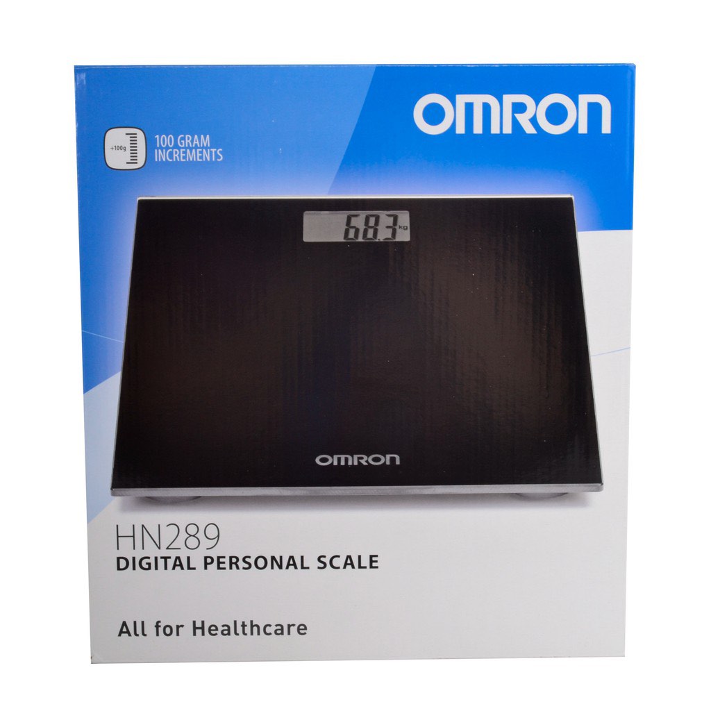 Omron HN289 Digital Personal Scale Black, Health & Nutrition, Health ...