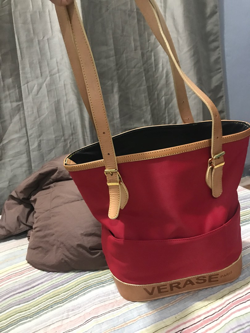 Original VERASE PARIS TOTE BUCKET NYLON GOOD AS NEW medium, Women's ...