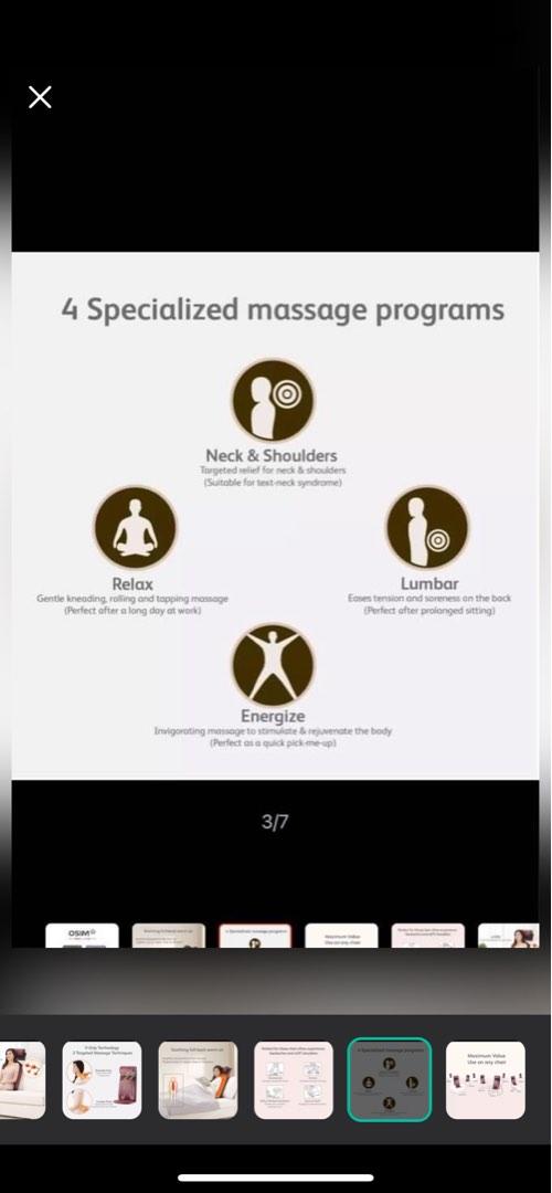 Osim back massager chair / Osim foot massager, Health & Nutrition ...