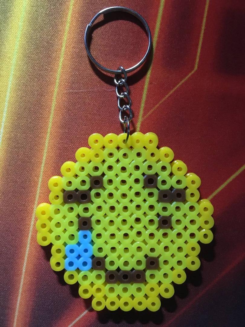 Perler Bead Crying Emoji Keychain, Hobbies & Toys, Stationary & Craft ...