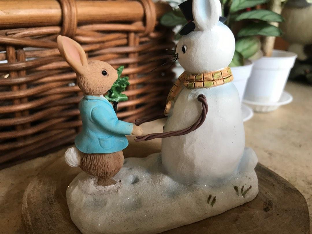 Peter Rabbit and Snowy Rabbit Figurine, Hobbies & Toys, Memorabilia ...