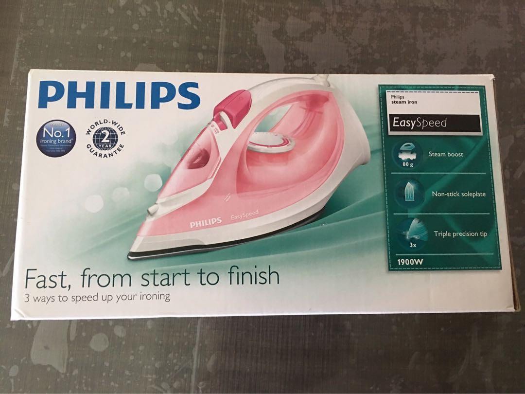 Philips EasySpeed Steam iron GC1021 iron, TV & Home Appliances, Irons ...