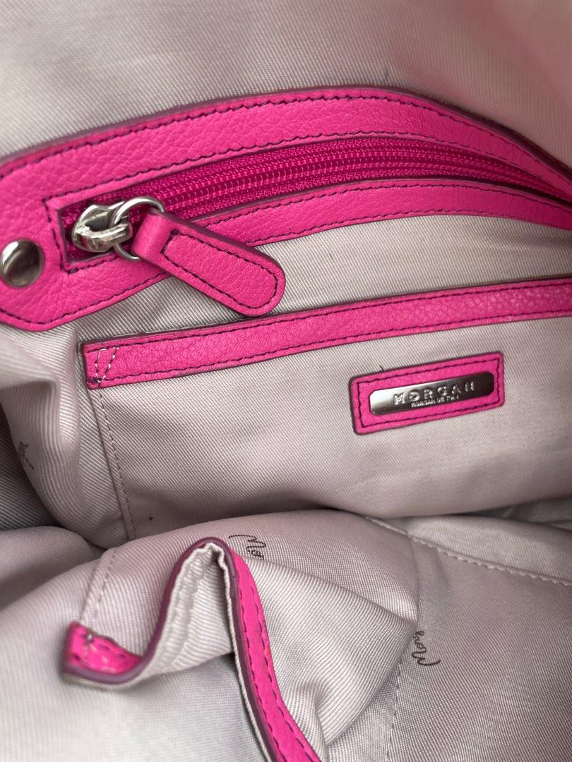 PINK BANIG TYPE MORGAN 2 way bag, Women's Fashion, Bags & Wallets ...