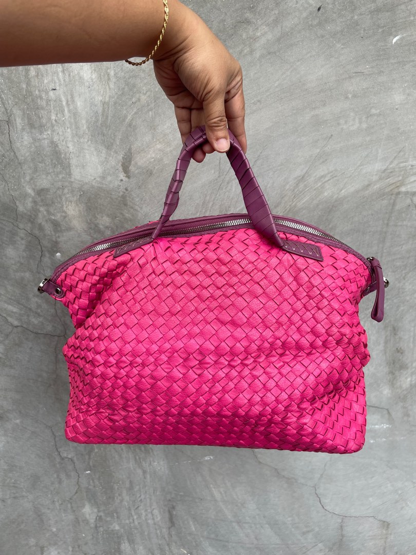 PINK BANIG TYPE MORGAN 2 way bag, Women's Fashion, Bags & Wallets ...