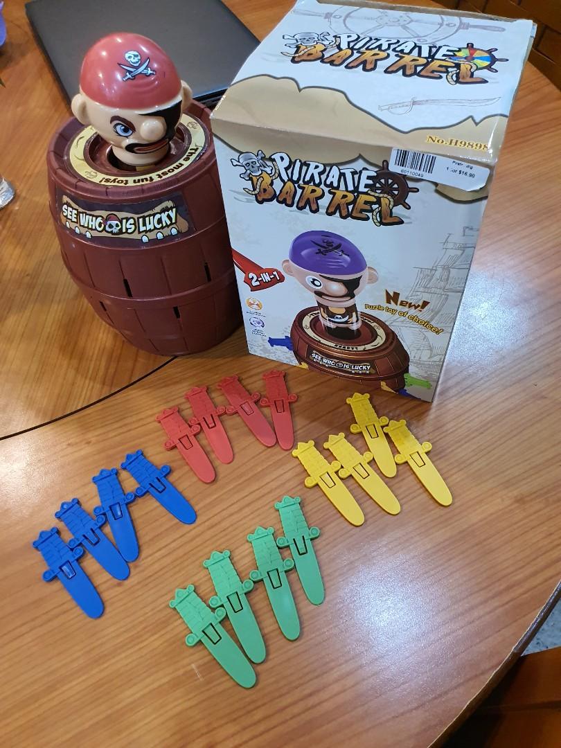 Pirate barrel game, Hobbies & Toys, Toys & Games on Carousell