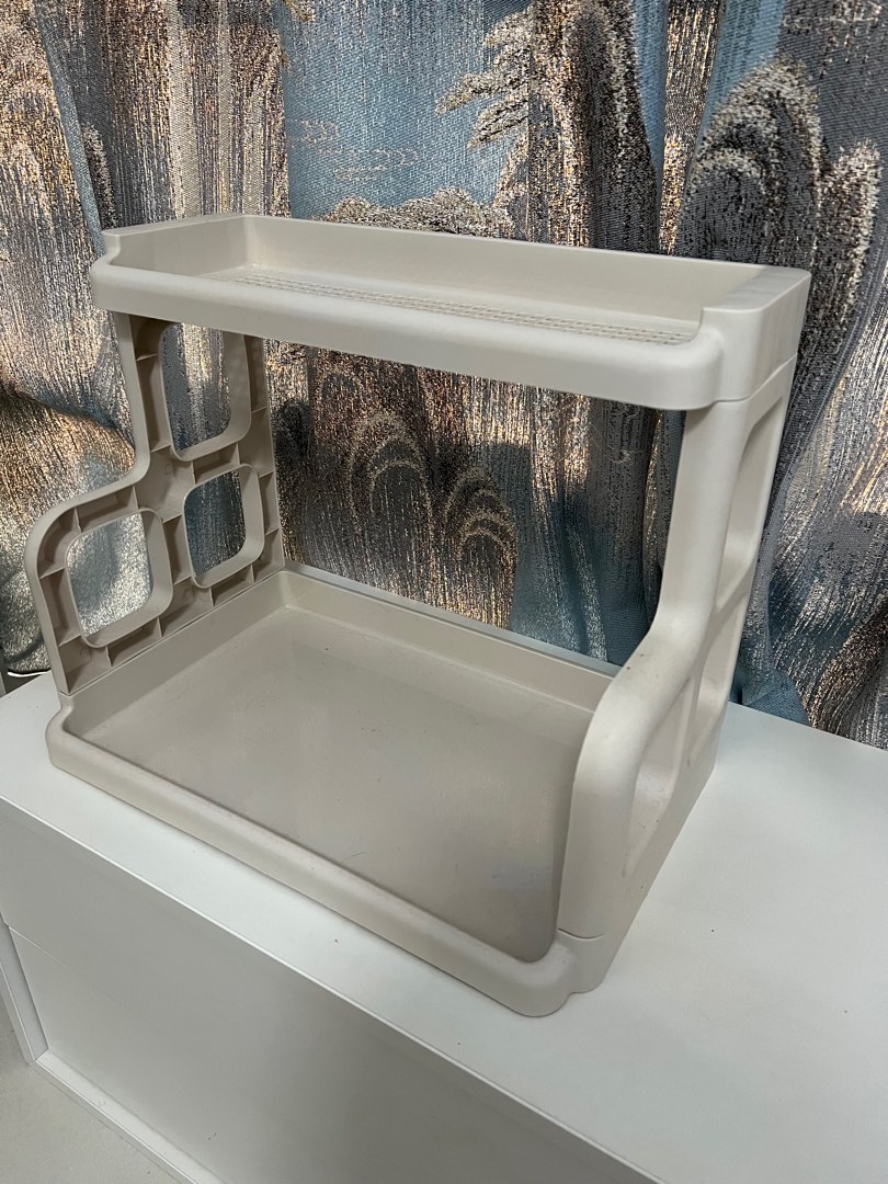 Plastic 2 layer rack, Furniture & Home Living, Furniture, Shelves ...