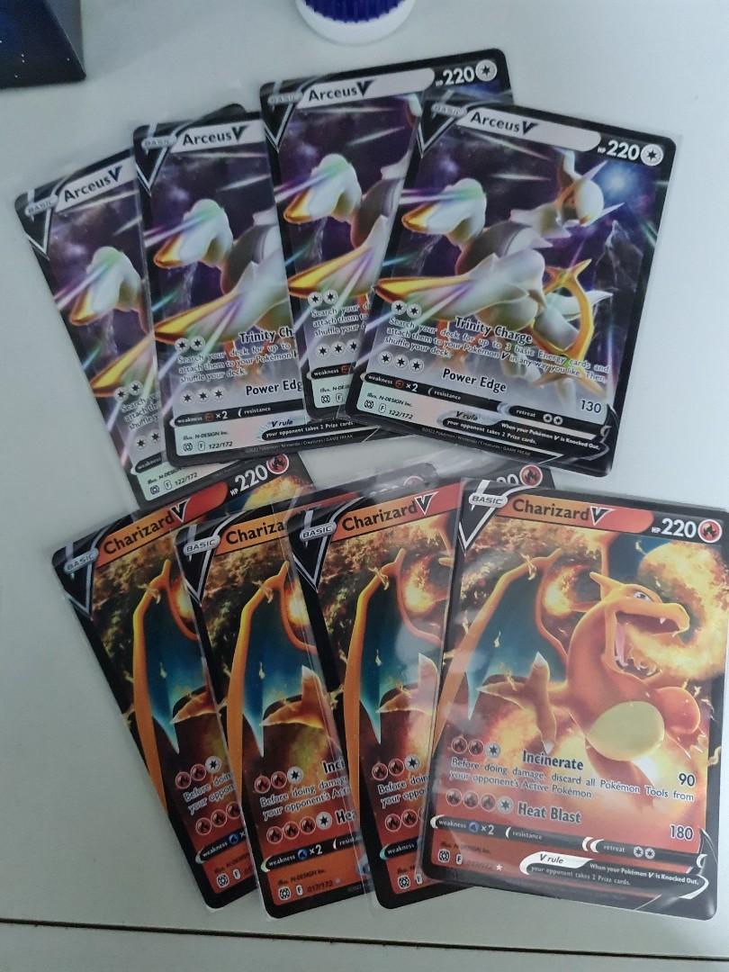 Pokemon - Charizard V / Arceus V, Hobbies & Toys, Toys & Games on Carousell