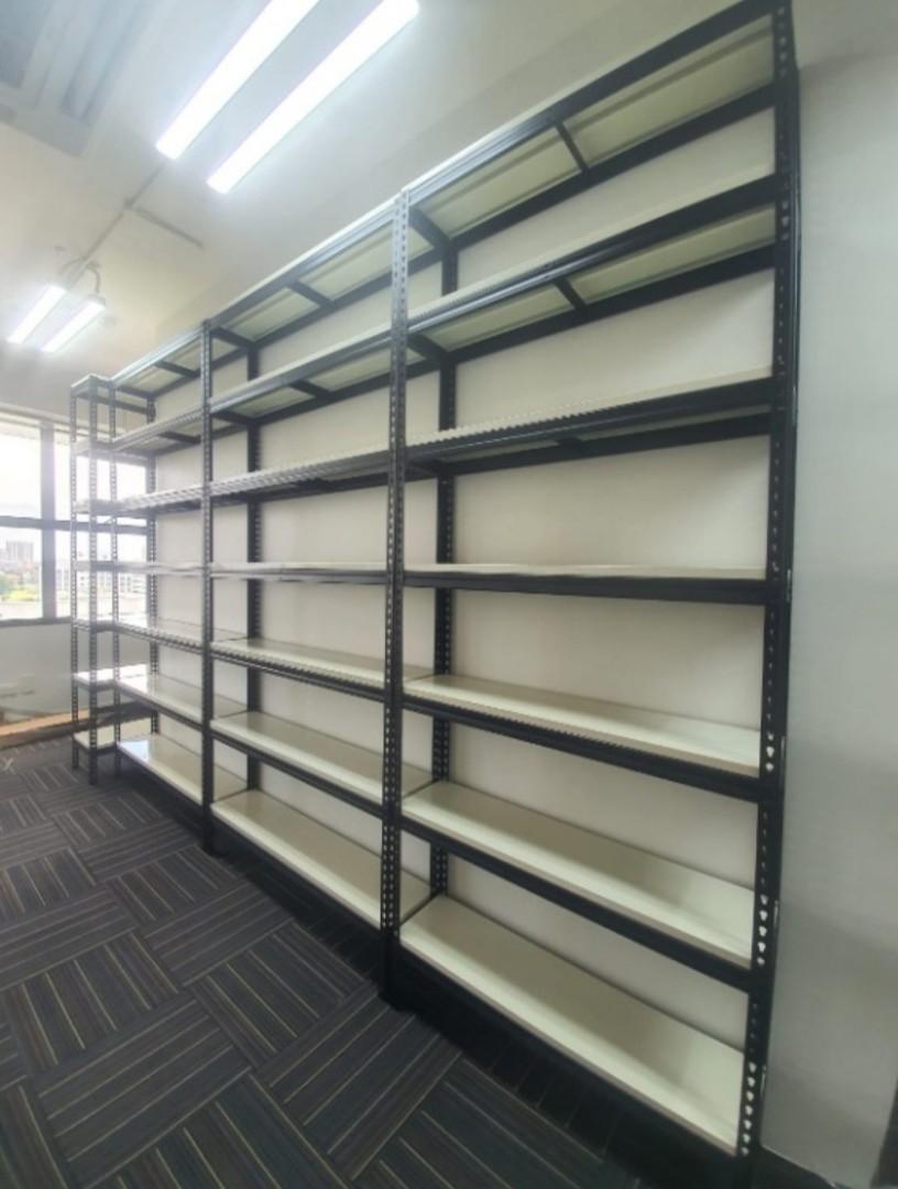 Premium Black Metal Boltless Rack, Industrial, Warehouse, Bomb shelter ...