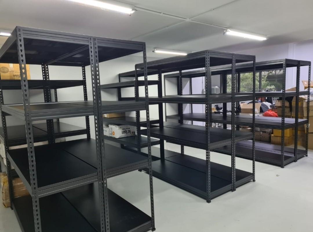 Premium Black Metal Boltless Rack, Industrial, Warehouse, Bomb shelter ...