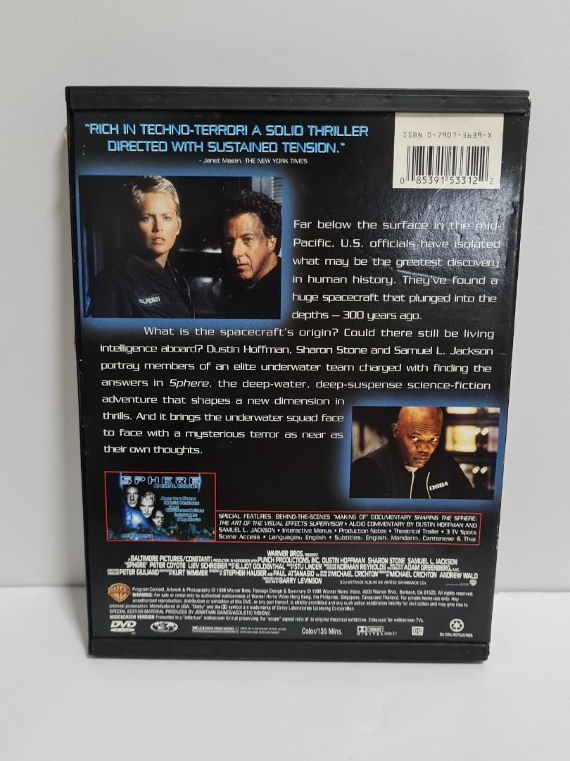 [Pre-Owned] Sphere Limited Edition DVD, Hobbies & Toys, Music & Media ...