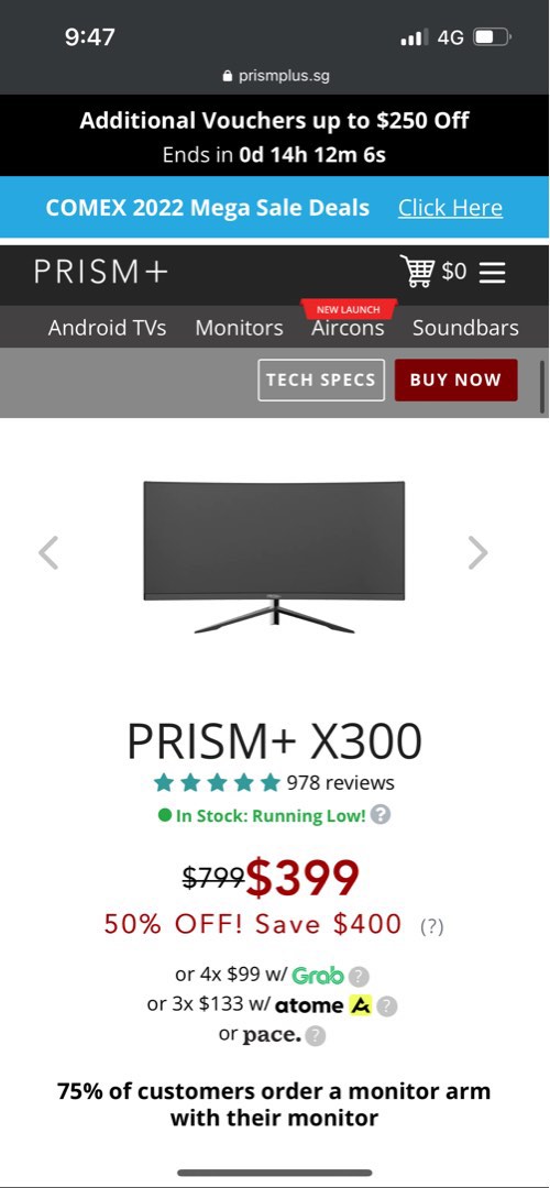 Prism X300, Computers & Tech, Parts & Accessories, Monitor Screens on ...