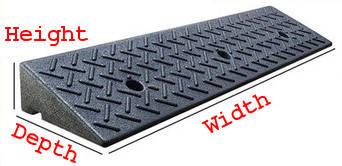 Ramp Slope Platform Rubber {various sizes available} (for wheelchair ...