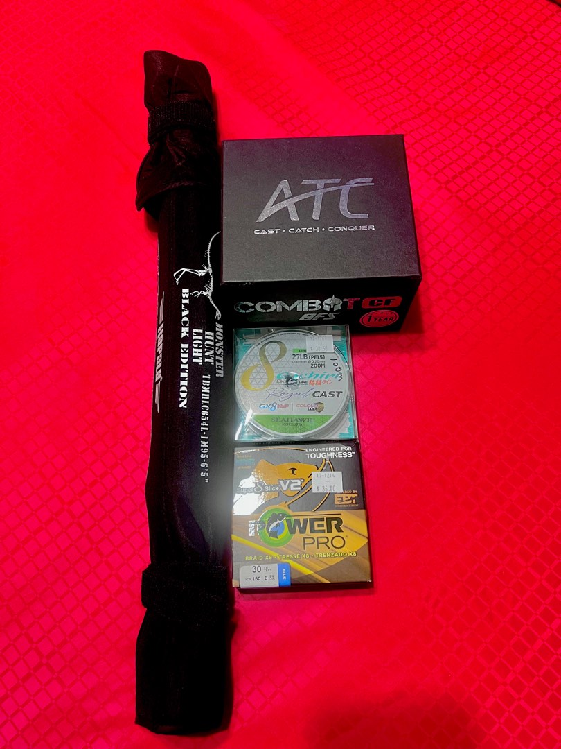 Rapala Travel Rod & ATC Combat BFS Baitcast, Sports Equipment, Fishing ...