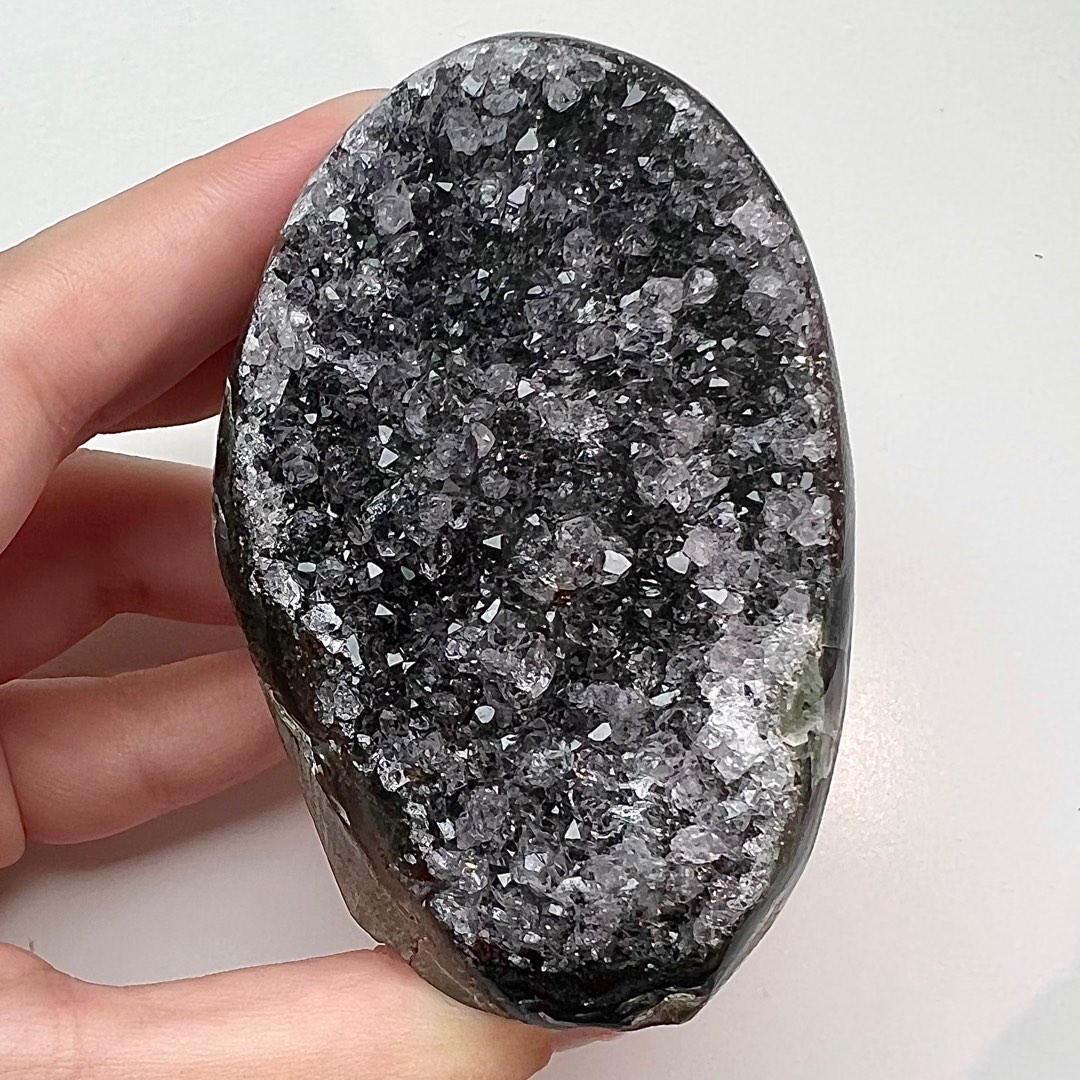 Rare Black Amethyst Geode with Rosette, Hobbies & Toys, Memorabilia ...