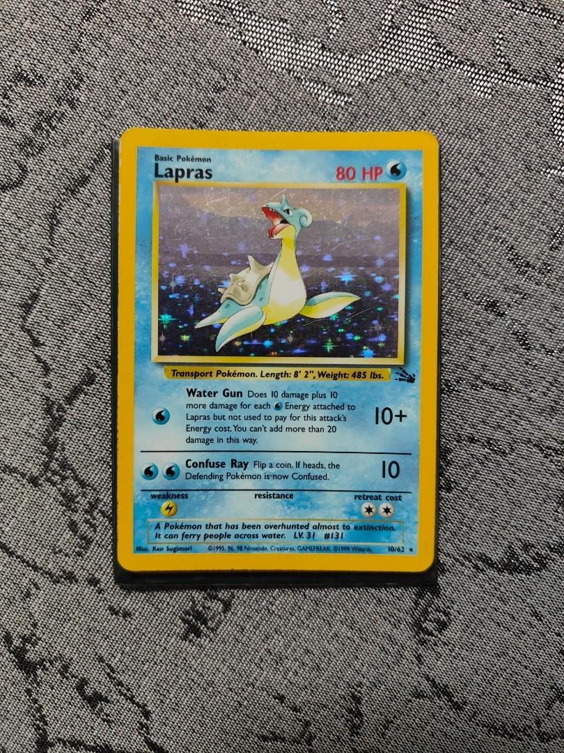 Lapras Pokemon Card, Hobbies & Toys, Toys & Games on Carousell