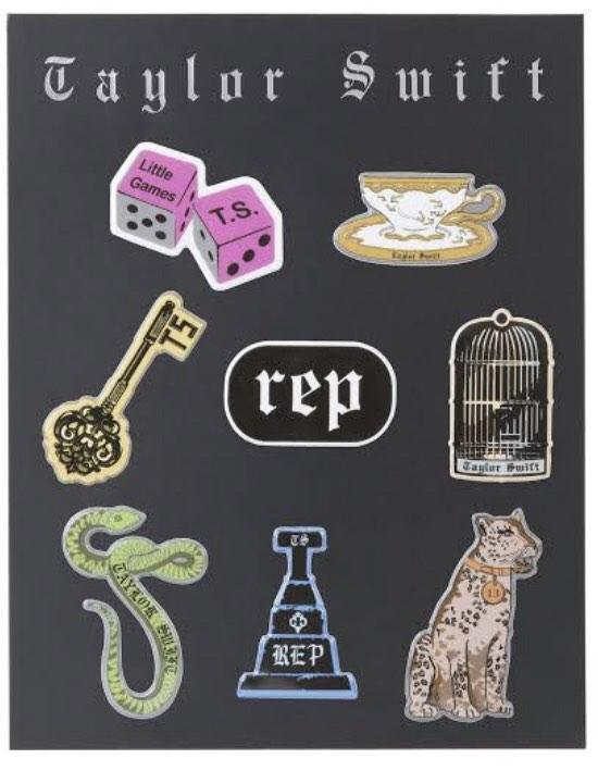 RARE taylor swift reputation puffy stickers sold per piece, Hobbies ...