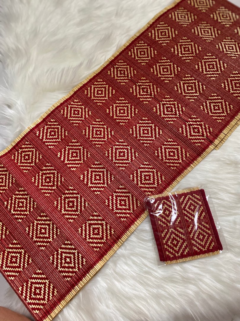 Rattan Table Runner, Furniture & Home Living, Kitchenware & Tableware ...