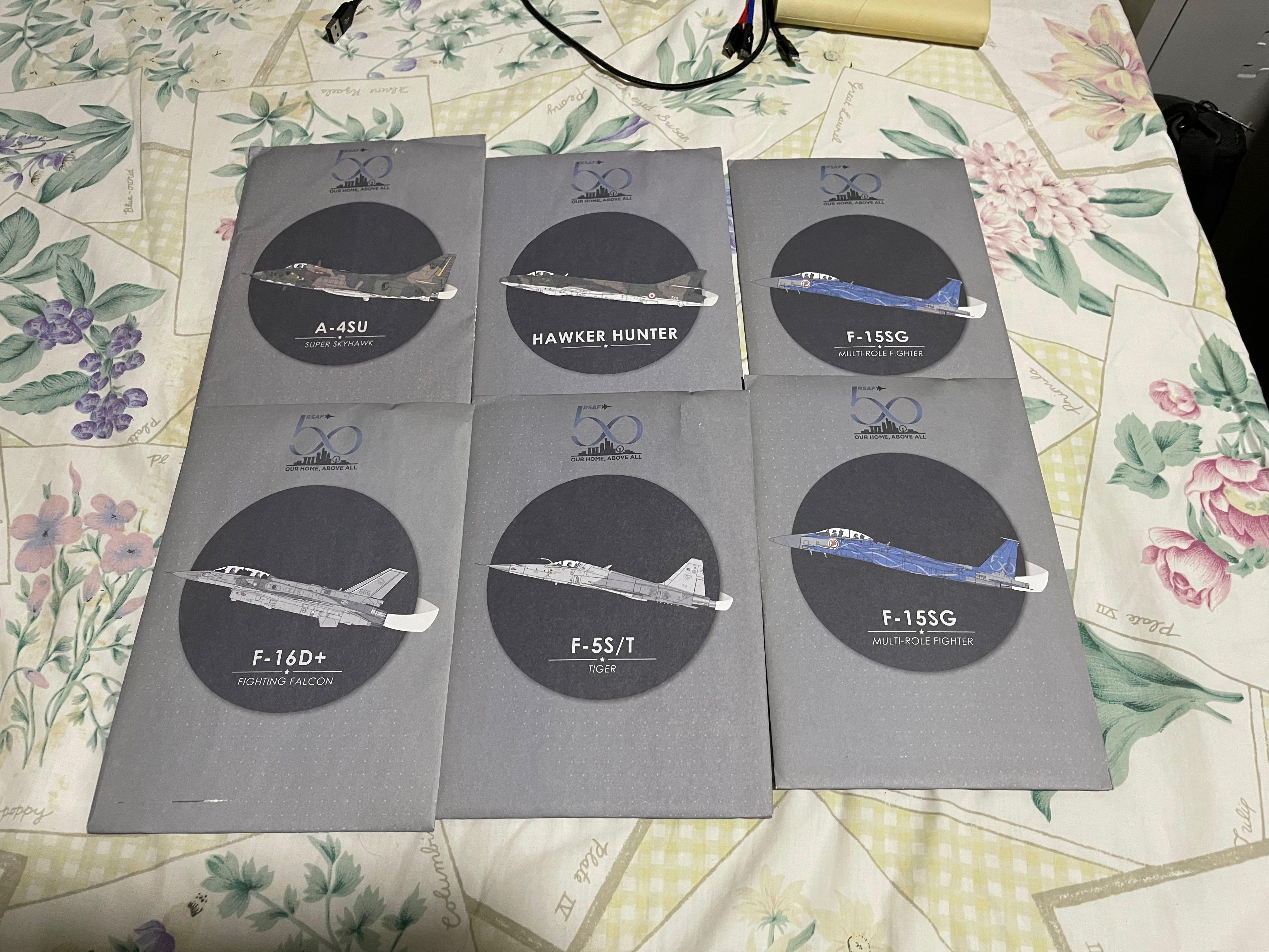 RSAF 50th Anniversary Foam Planes Set (F15 A4 F5 F16 Hawker Hunter ...