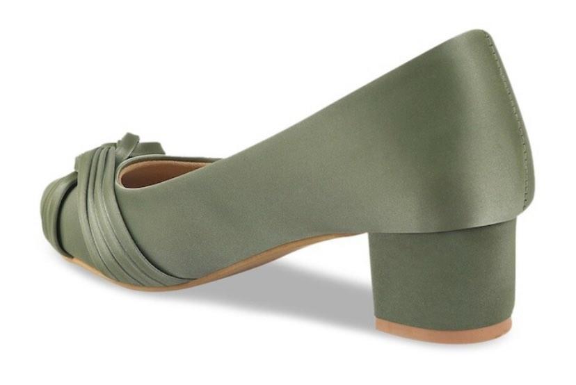 Sage green block heels 3 inch - Brand New, Women's Fashion, Footwear ...