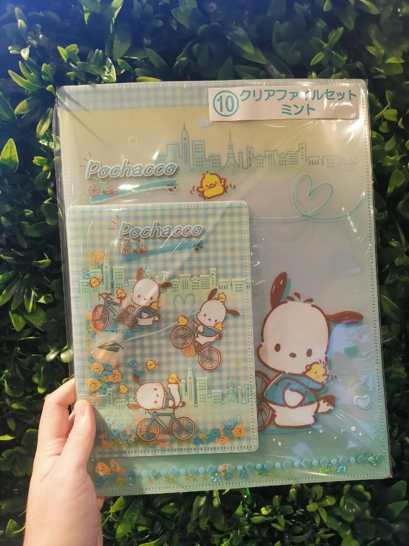 Sealed instock Authentic Pochacco Sanrio Kuji City Cyling File set mini ...