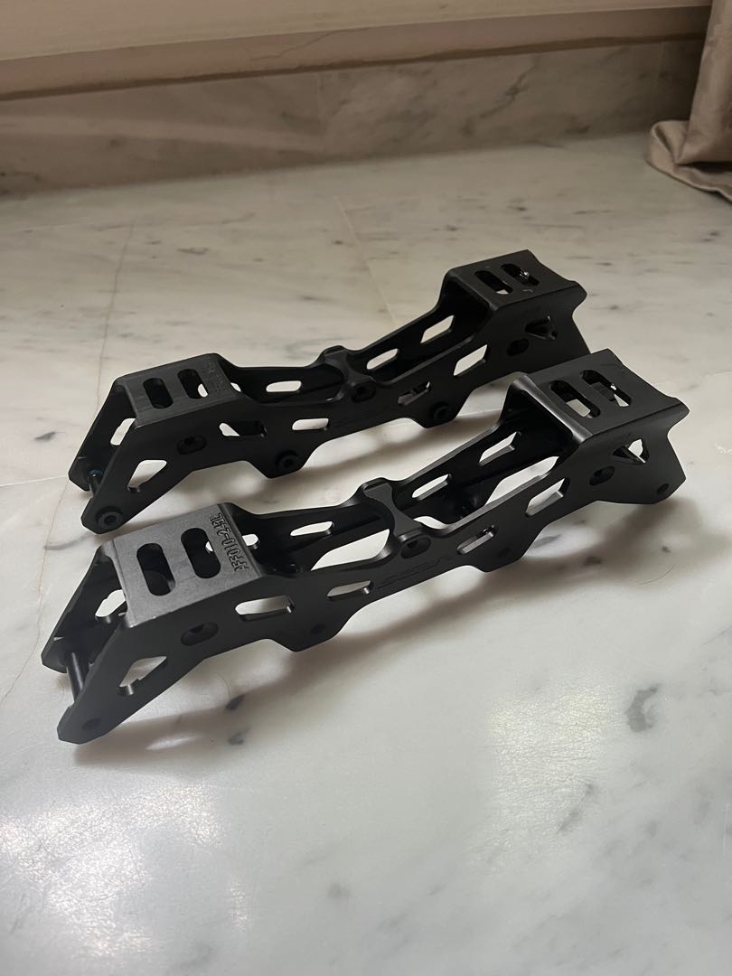 Seba 243mm 4x80 deluxe V2 black inline skate rollerblade extruded ...