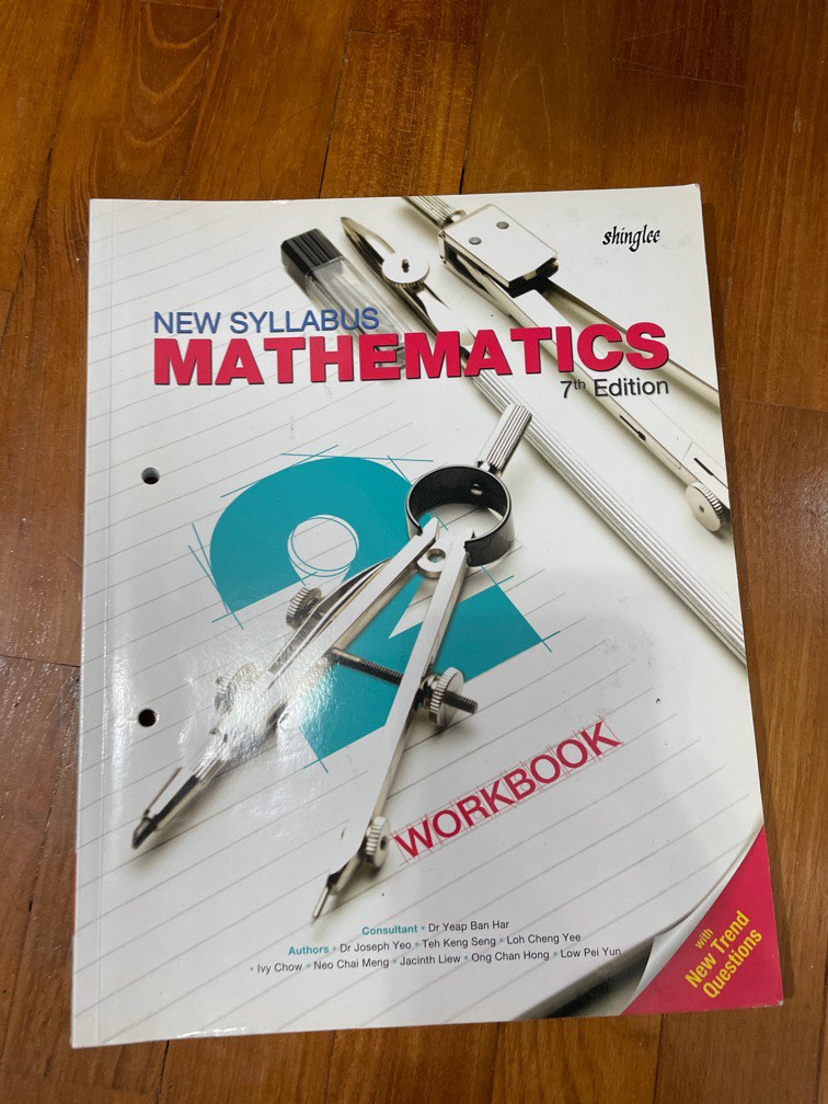 Secondary 2 New Syllabus Mathematics Shinglee 7th edition Workbook ...