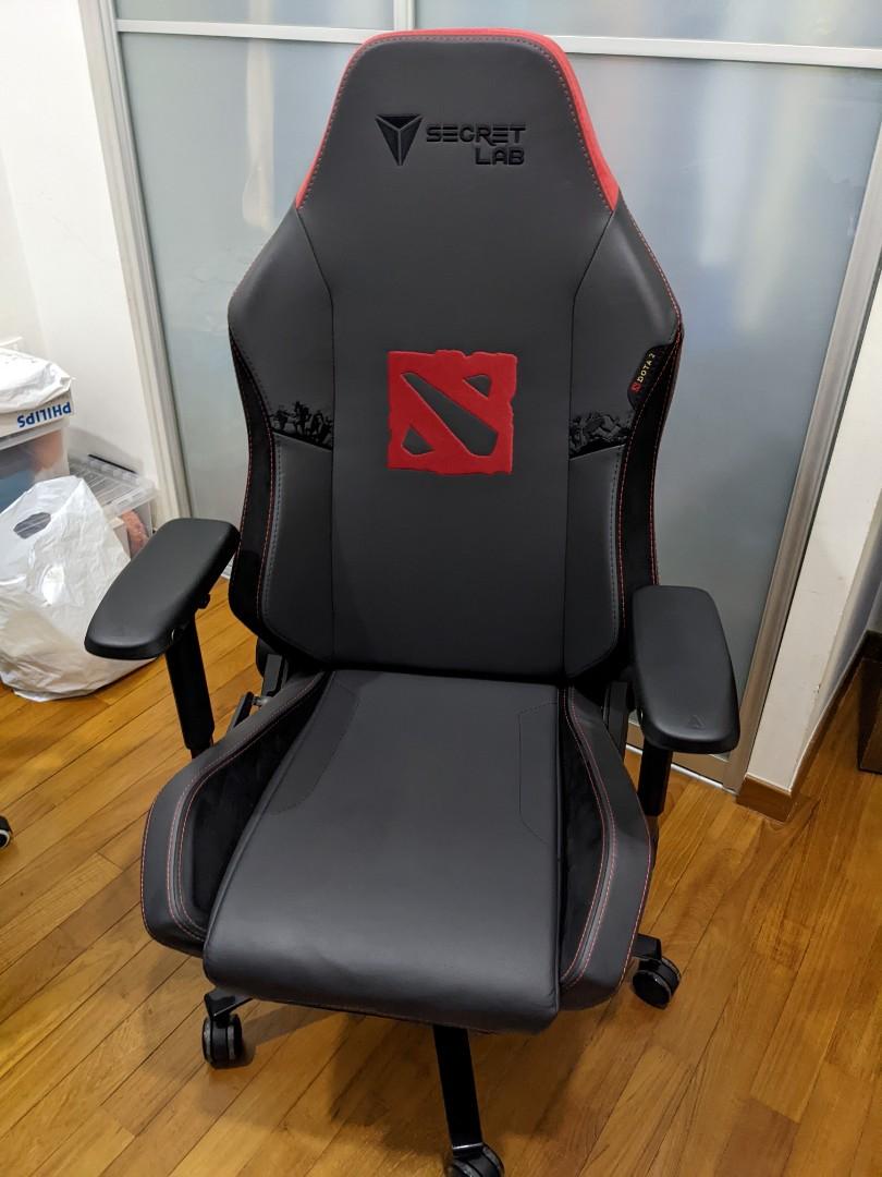 Secretlab OMEGA dota2 chair red, Furniture & Home Living, Furniture ...