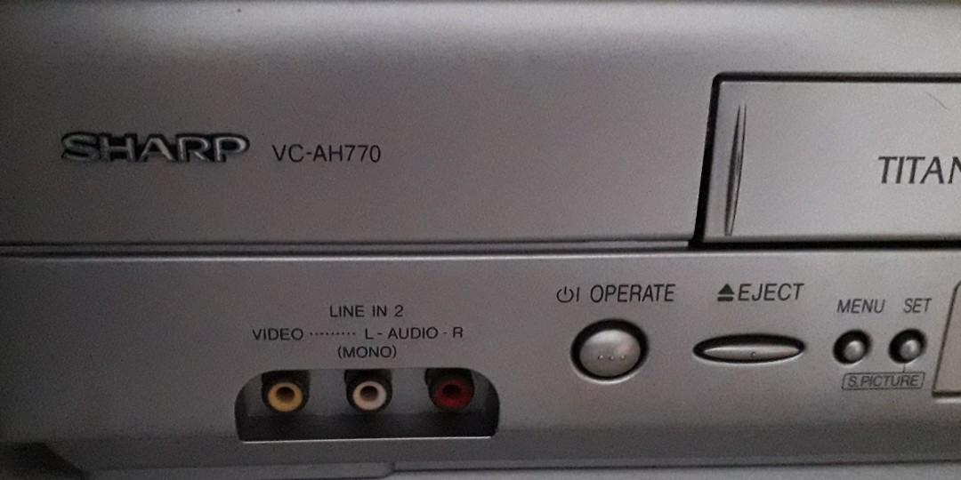 Sharp 6head hi-fi super multi VHS/VCR/Video Cassette player/Recorder ...