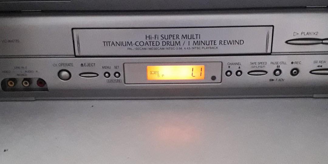 Sharp 6head hi-fi super multi VHS/VCR/Video Cassette player/Recorder ...