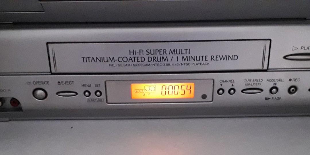 Sharp 6head hi-fi super multi VHS/VCR/Video Cassette player/Recorder ...