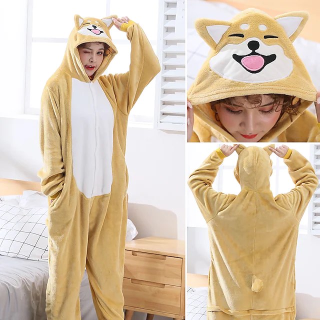 Shiba Inu Dog Onesie, Women's Fashion, Coats, Jackets and Outerwear on ...