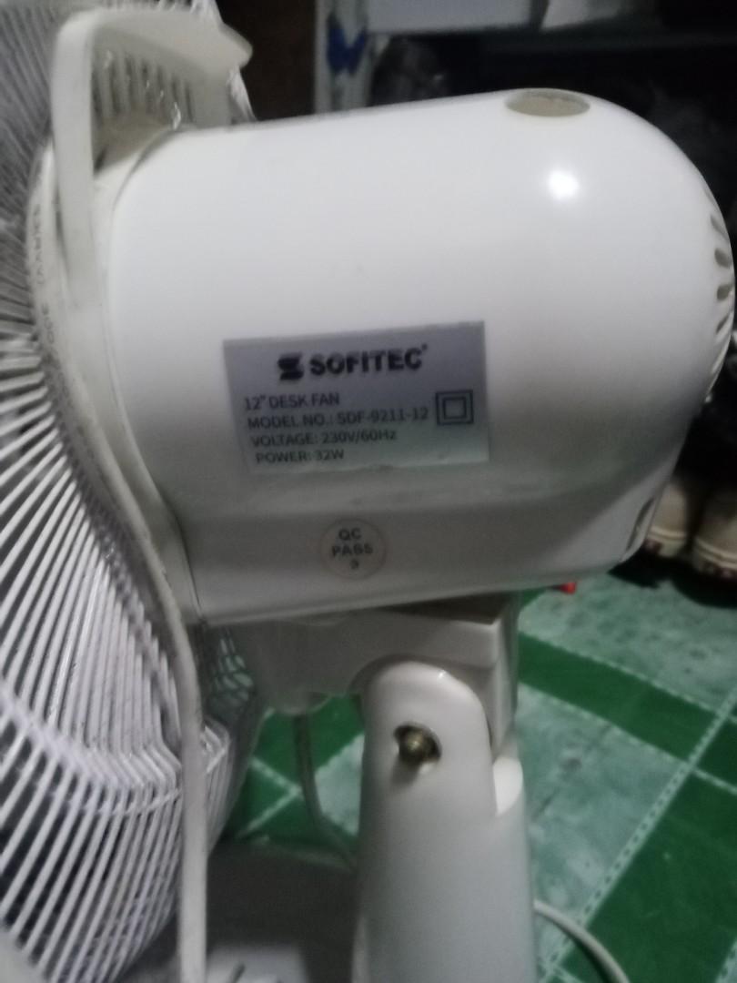 sofitec desk fan 12", Furniture & Home Living, Lighting & Fans, Fans on ...