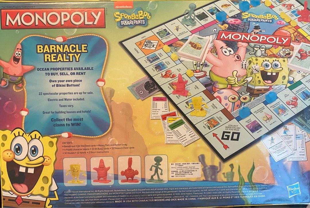 SPONGEBOB MONOPOLY, 興趣及遊戲, 玩具 & 遊戲類 - Carousell