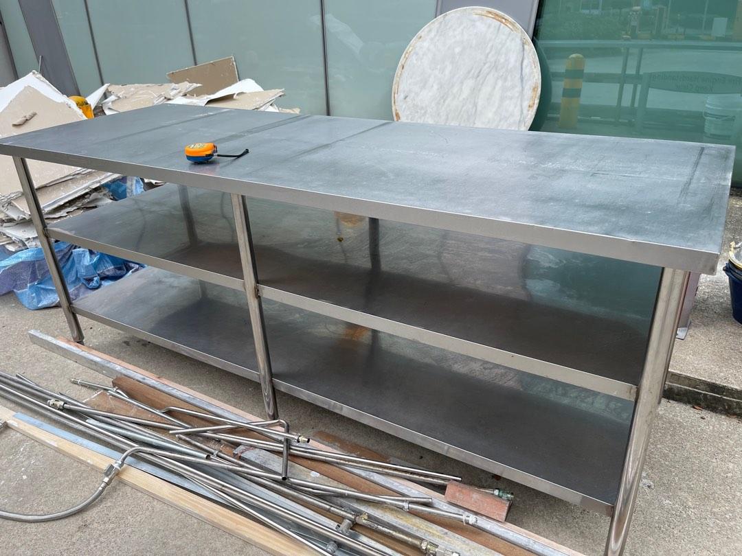 Stainless steel Kitchen Working Table, Furniture & Home Living ...