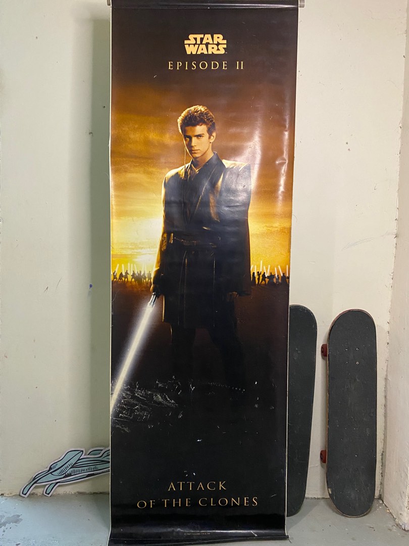 Starwars episode 2 authentic movie poster, Hobbies & Toys, Collectibles ...
