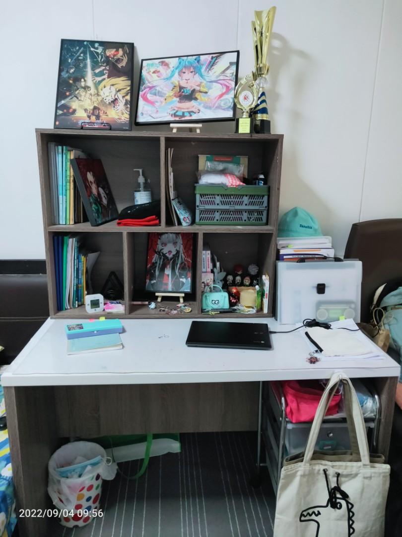 Study table & book shelf, Furniture & Home Living, Furniture, Other Home Furniture on Carousell