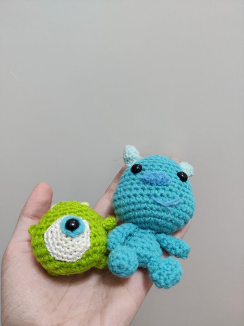 Sully and Mike crochet dolls, Hobbies & Toys, Stationery & Craft ...