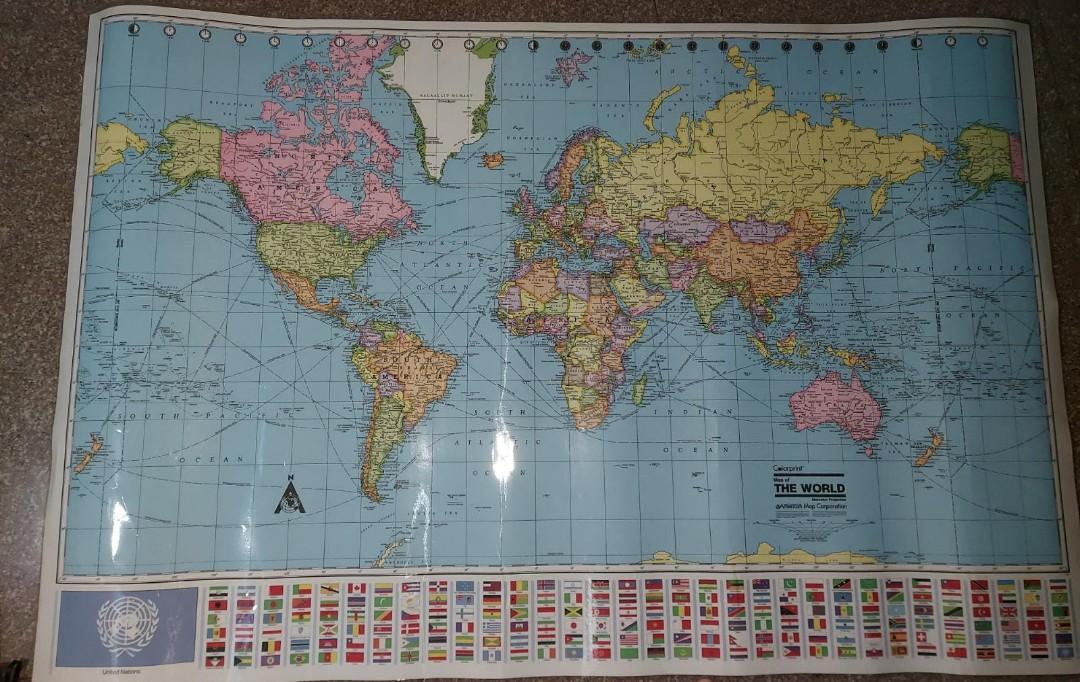 Super Detailed World Map, with all City in the country being labelled ...