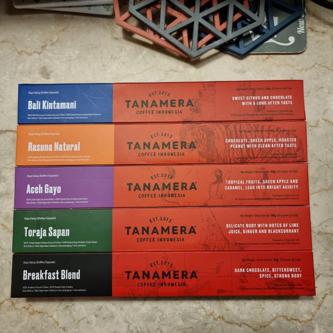 Tanamera (Indonesian) Coffee Pods Capsules for Nespresso, Food & Drinks ...