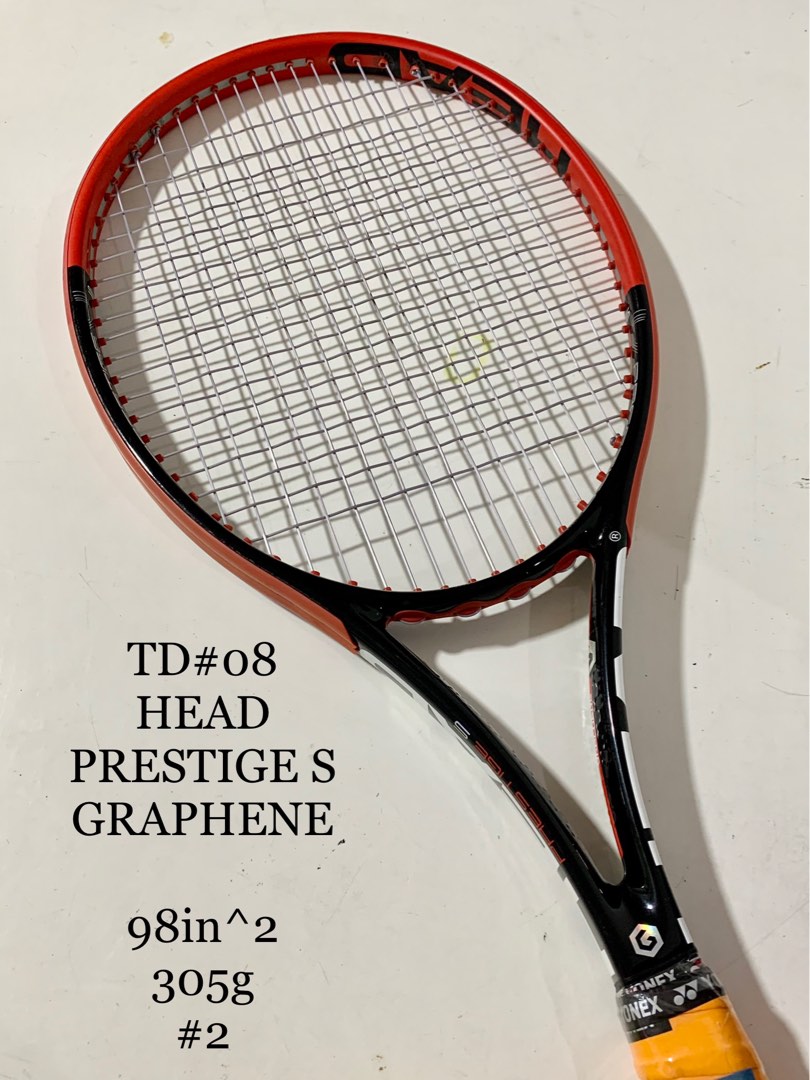 TD#08 HEAD PRESTIGE S GRAPHENE, Sports Equipment, Sports & Games, Racket and Ball Sports on ...