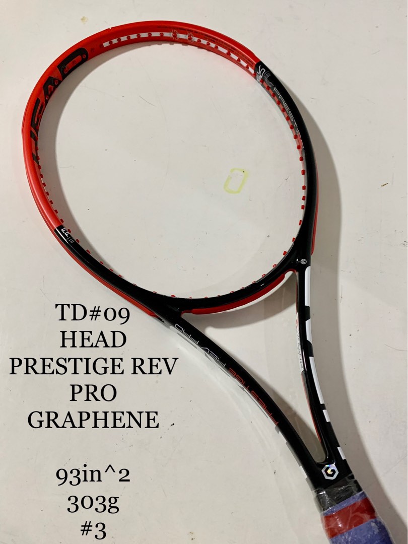 TD#09 HEAD PRESTIGE REV PRO GRAPHENE, Sports Equipment, Sports & Games ...