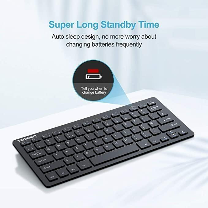 TECKNET 2.4G Wireless Keyboard For Windows 10/8/7/Vista/XP and Android ...