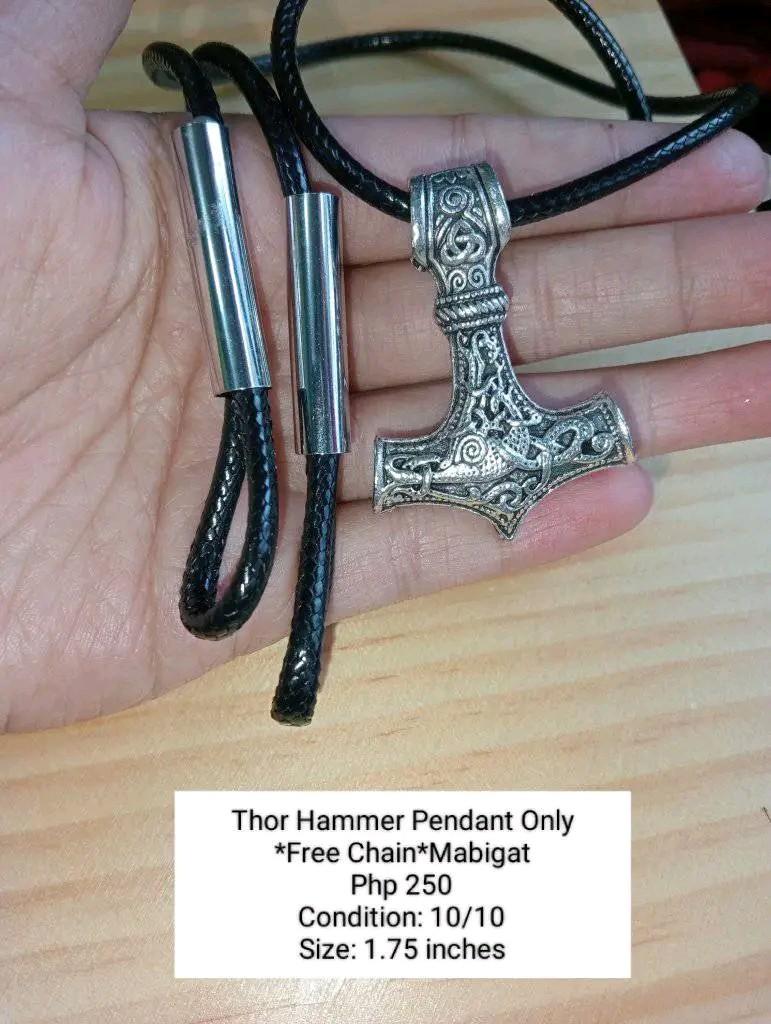 Thor Hammer Pendant Only, Women's Fashion, Jewelry & Organizers, Charms ...
