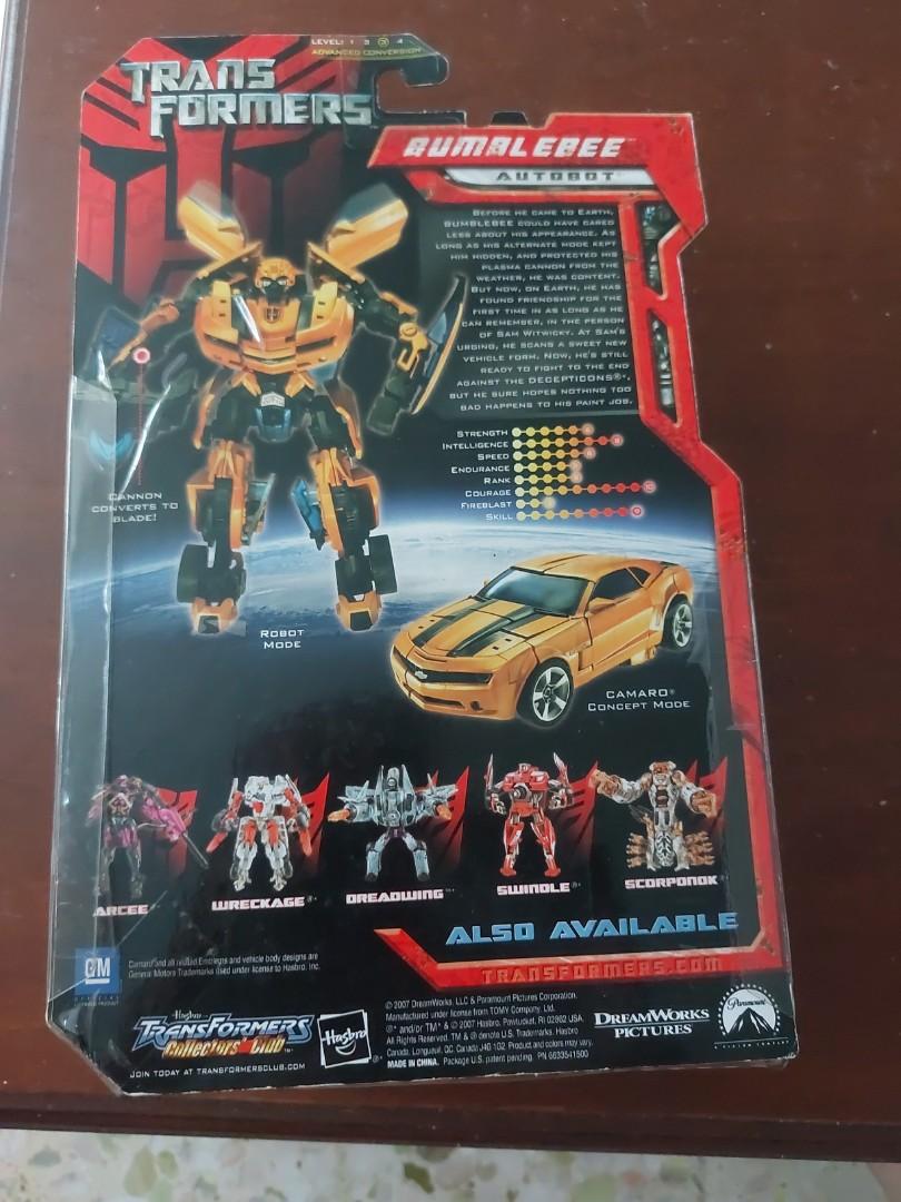 Transformers Bumblebee 2007 movie, Hobbies & Toys, Toys & Games on ...