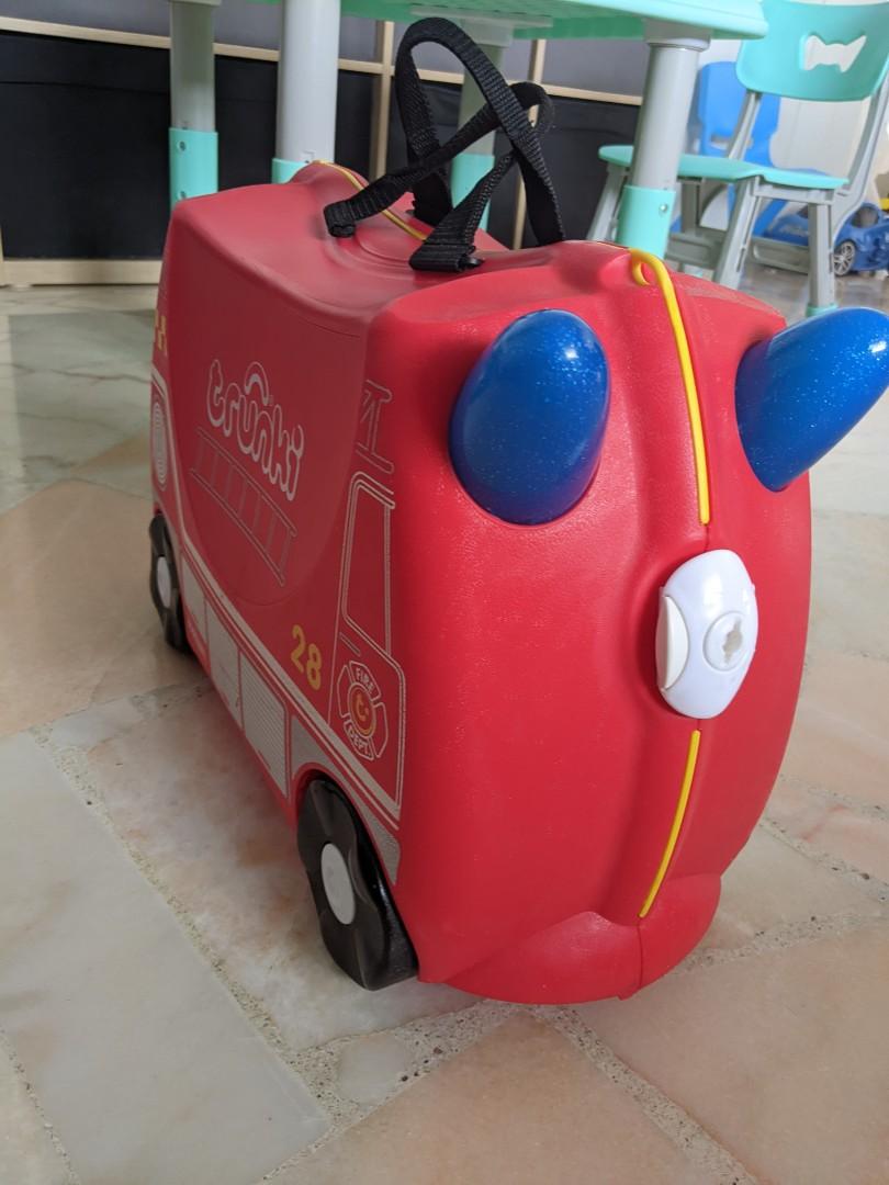Trunki Firetruck Red, Hobbies & Toys, Travel, Luggage on Carousell