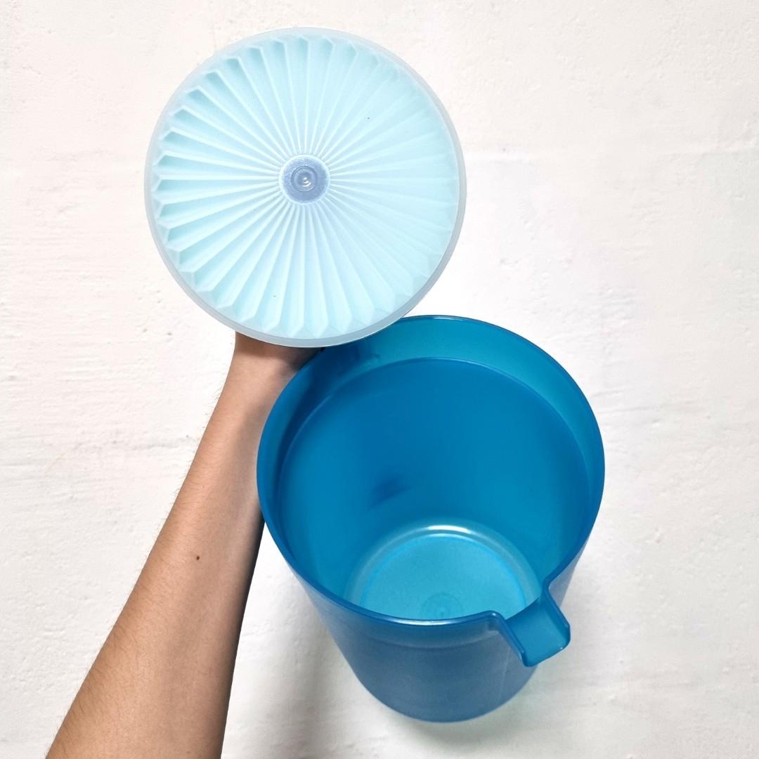 Tupperware 2L Large Blossom Water Pitcher Dispenser Jug Round Container ...