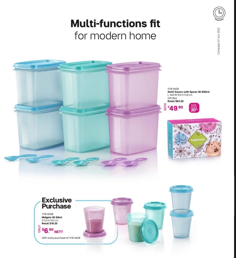 Tupperware shelf saver with spoon set, Furniture & Home Living ...